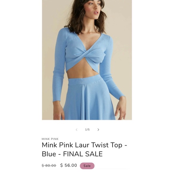 MINKPINK | Tops | Mink Pink Laur Twist Top | Poshmark
